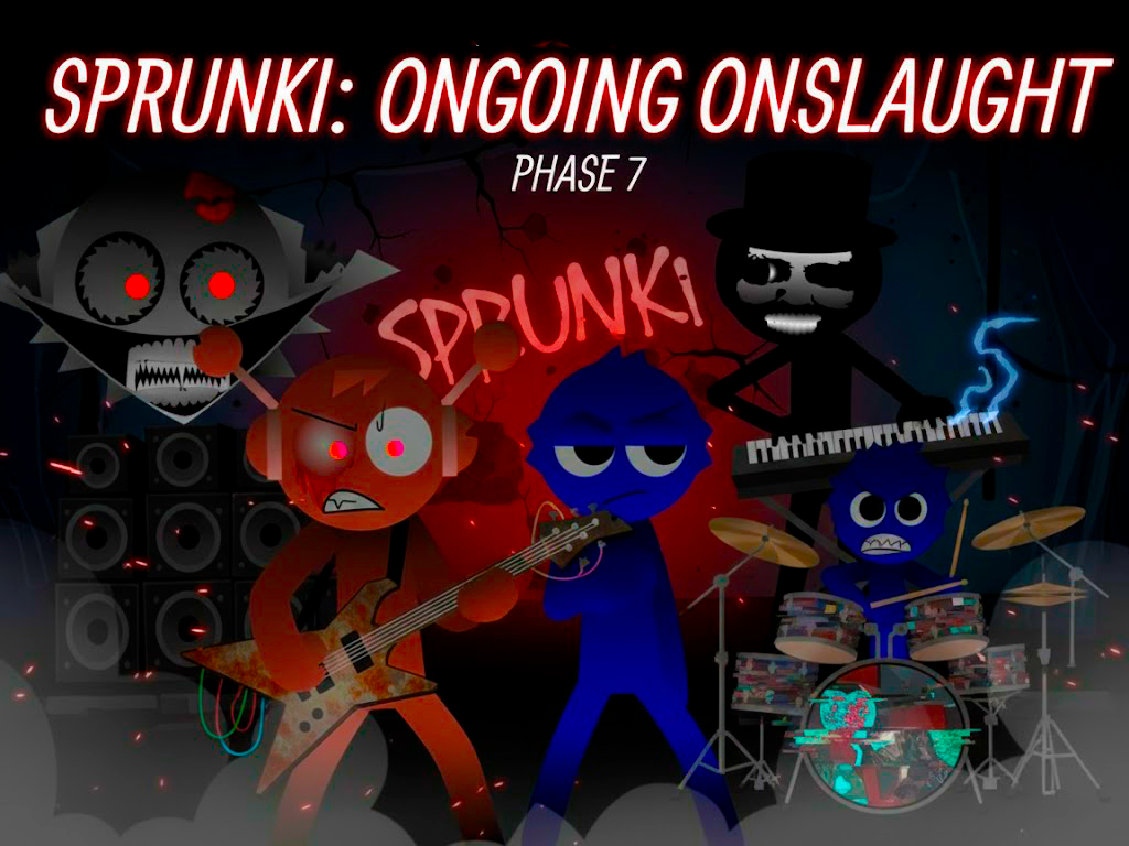 Sprunki Phase 7: Ongoing Onslaught 🕹️ Sgames'te çevrimiçi oynayın